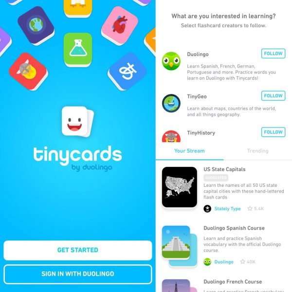 Tinycards is a beautiful flashcards based learning app for iOS