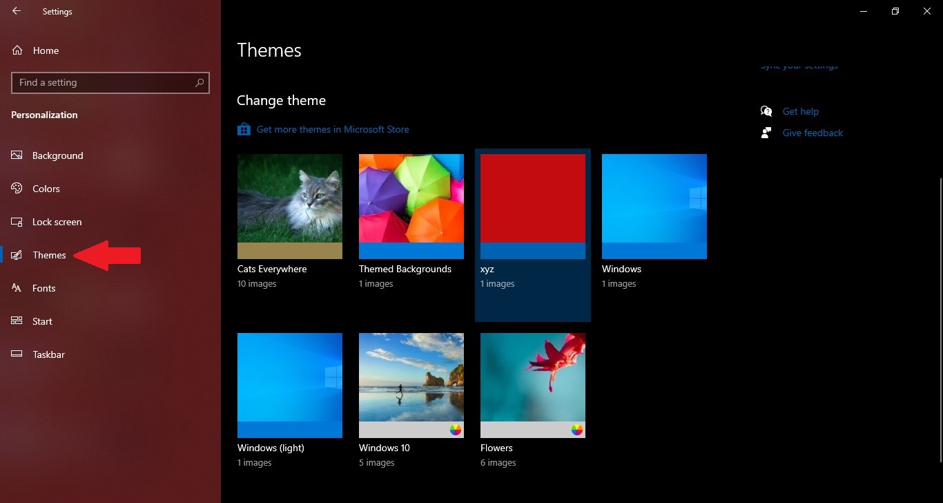 Learn to create and apply custom themes on Windows 10